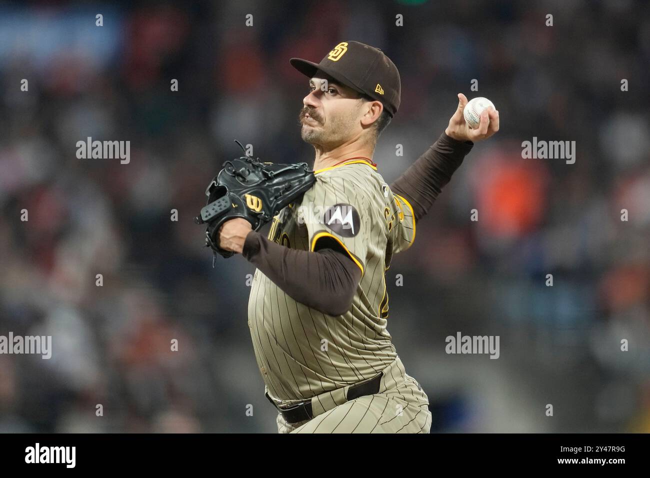 San Diego Padres pitcher Dylan Cease against the San Francisco Giants ...
