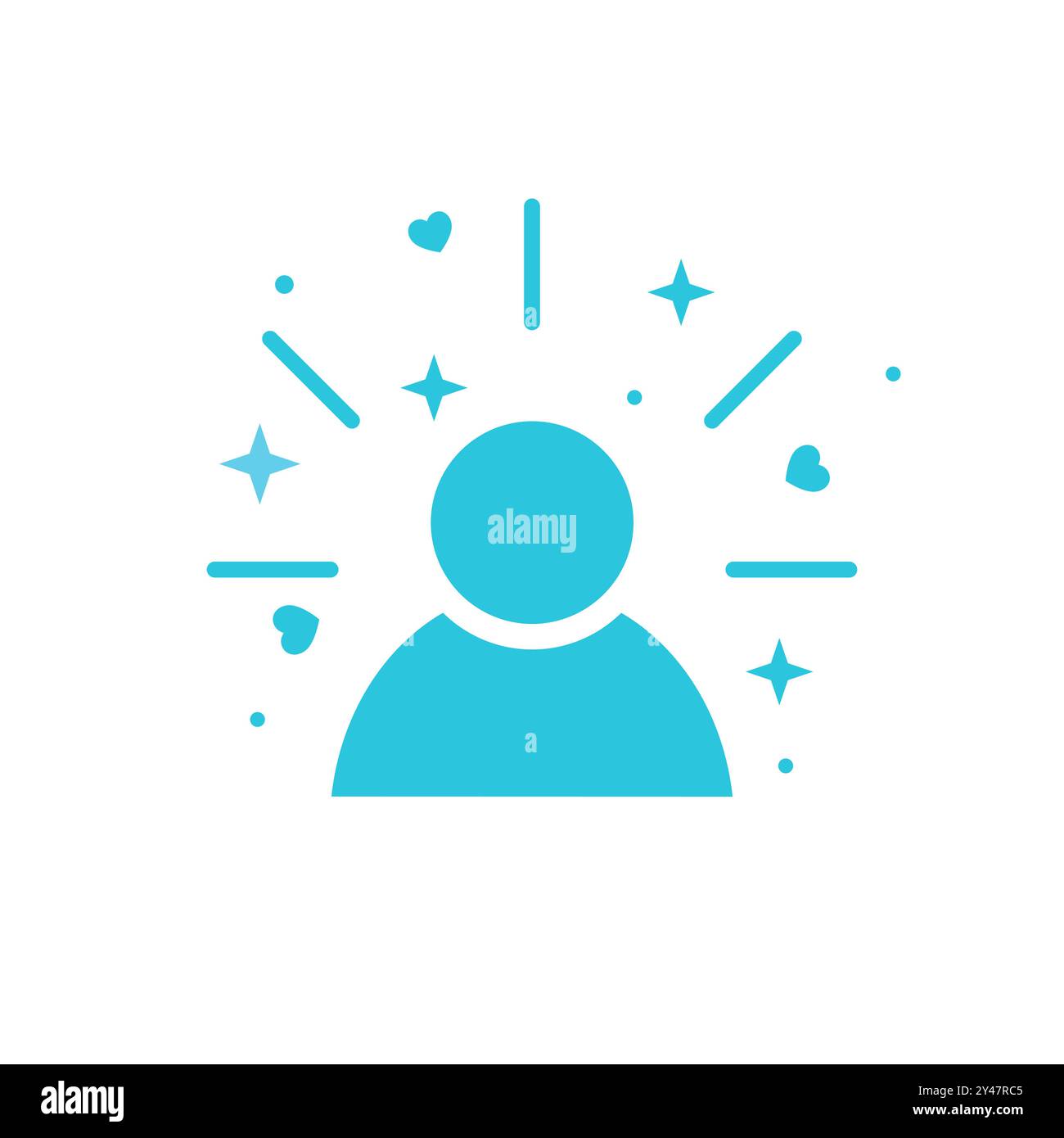 Blue light shining at face Stock Vector Images - Alamy