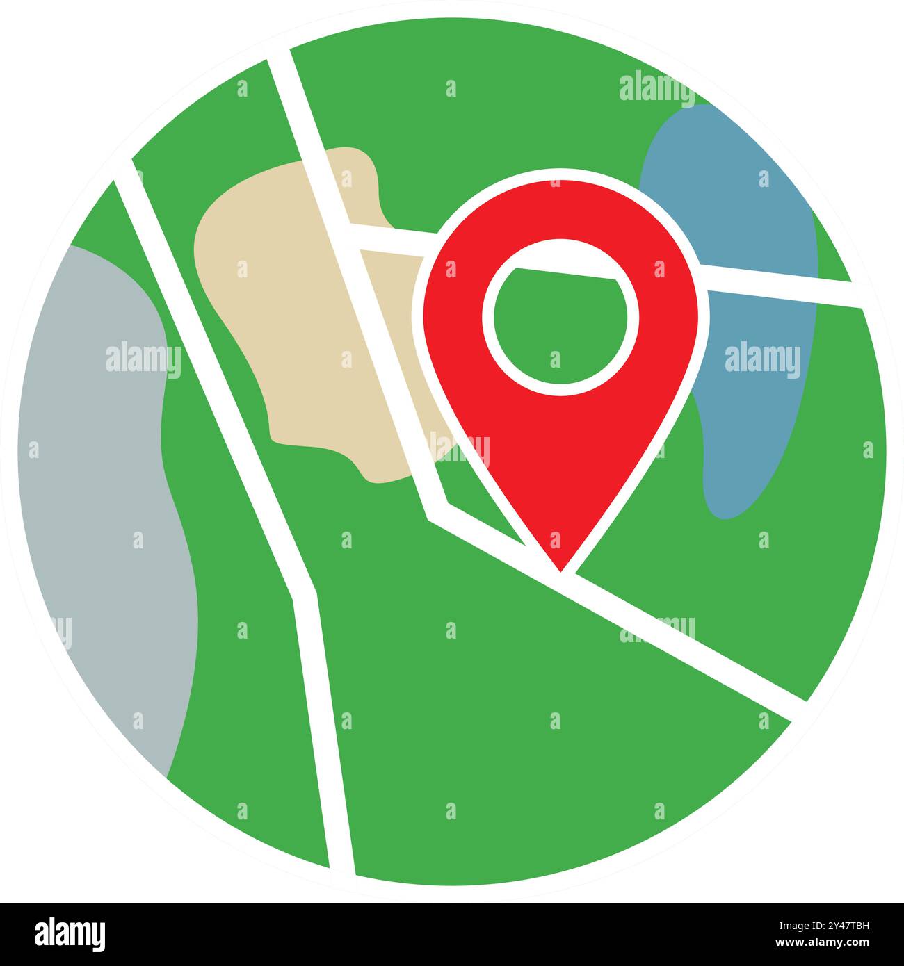 Map With Location Point Gps Navigation Icon Location Tracking On Map Navigation Icon In Map