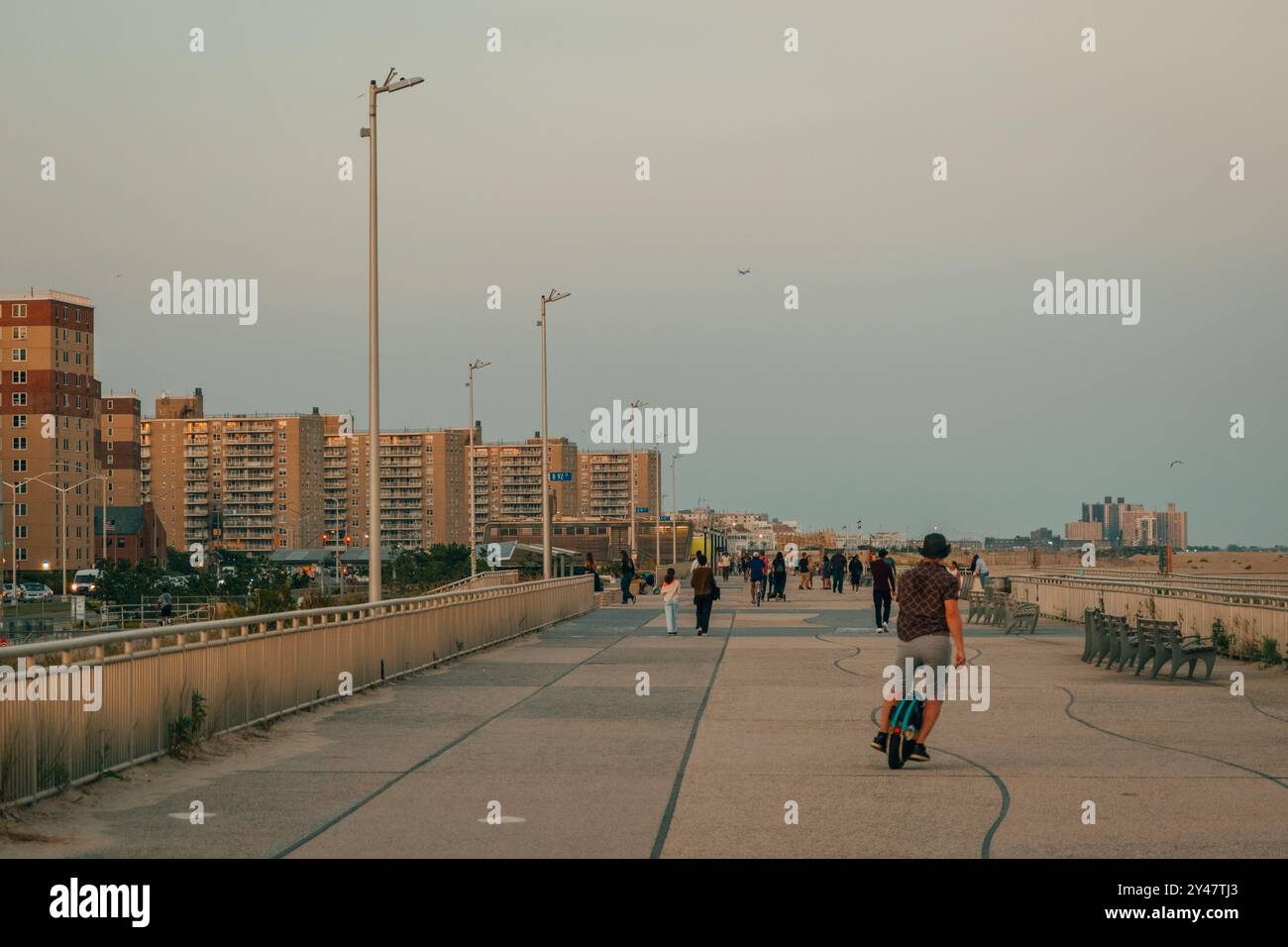 Rockaway beach boardwalk hi-res stock photography and images - Alamy