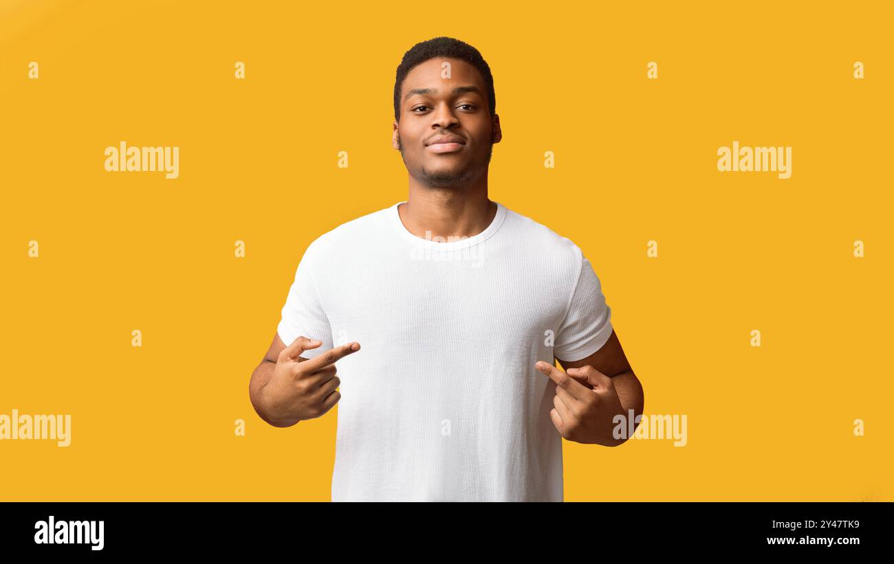 Guy pointing finger himself hi-res stock photography and images - Alamy