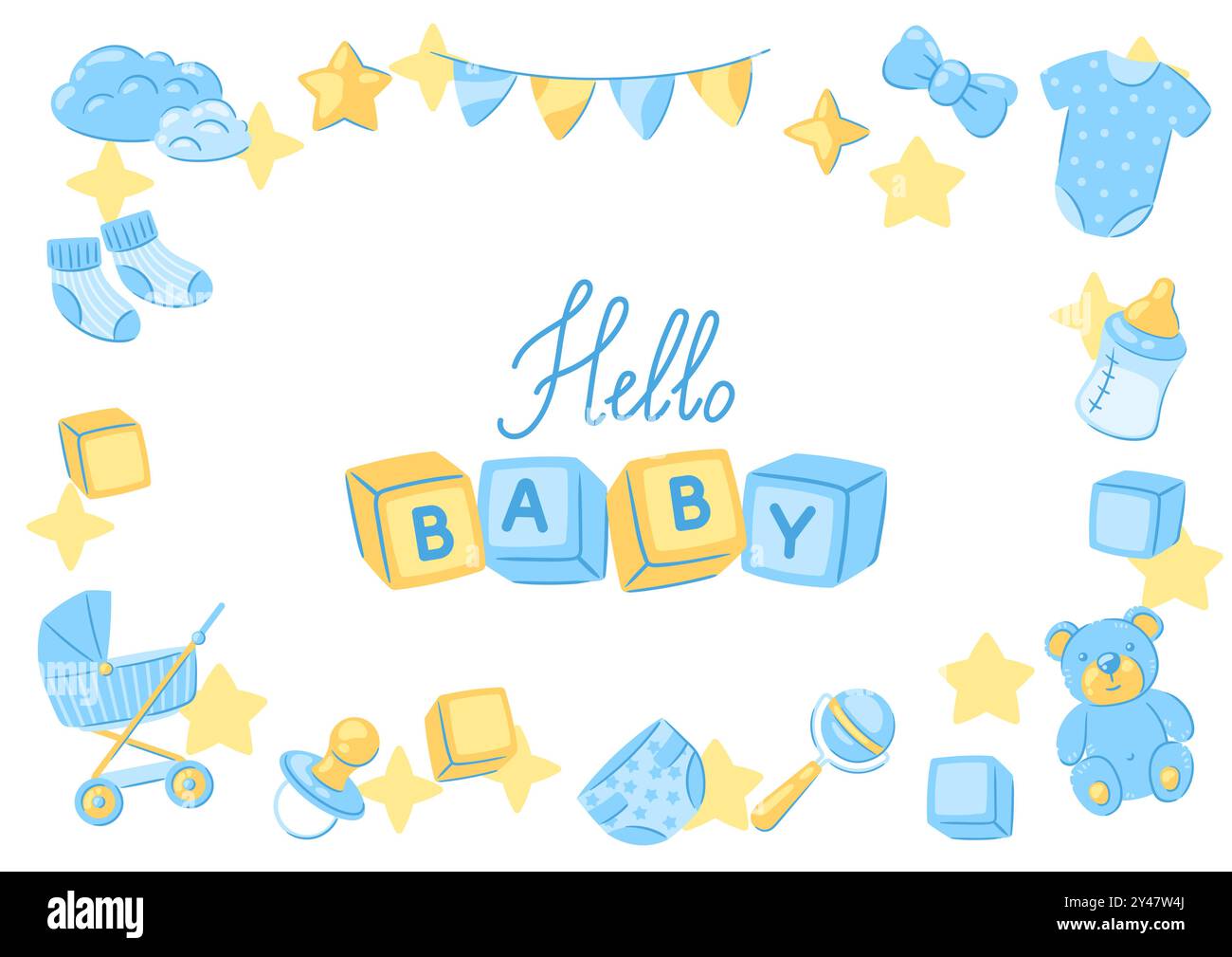 Birthday invite child Cut Out Stock Images & Pictures - Alamy