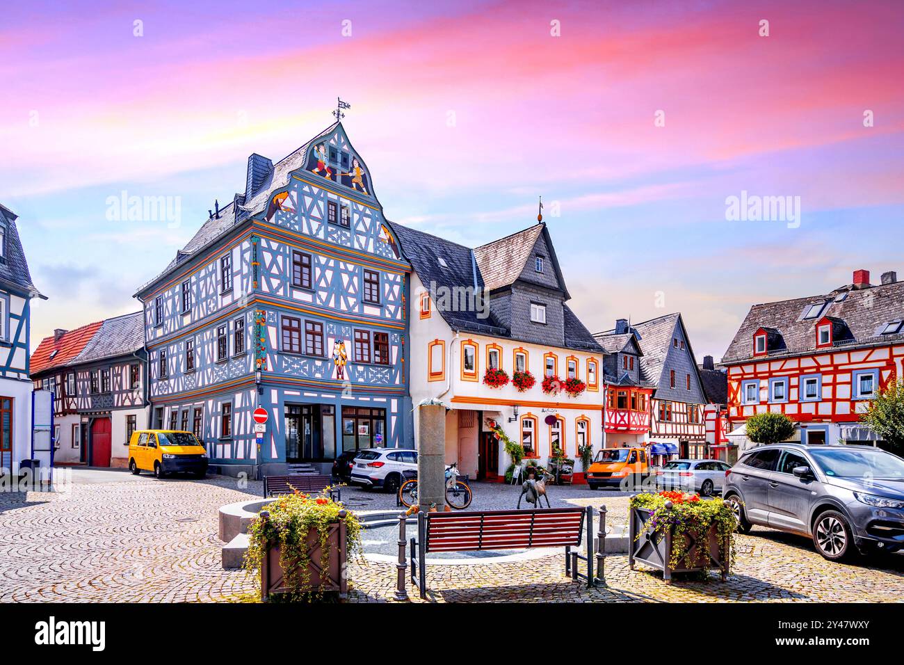 Old city of Bad Camberg, Germany Stock Photo - Alamy