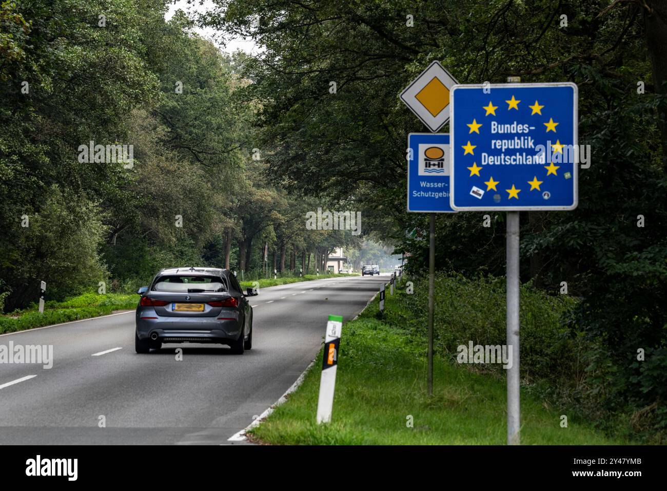 The so-called Green Border, near Straelen, between Germany and the ...