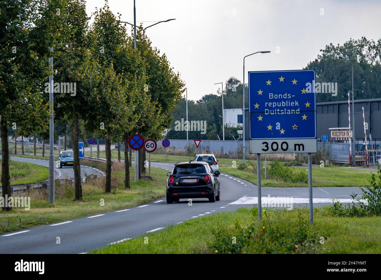 The so-called Green Border, at the former border crossing Schwanenhaus ...
