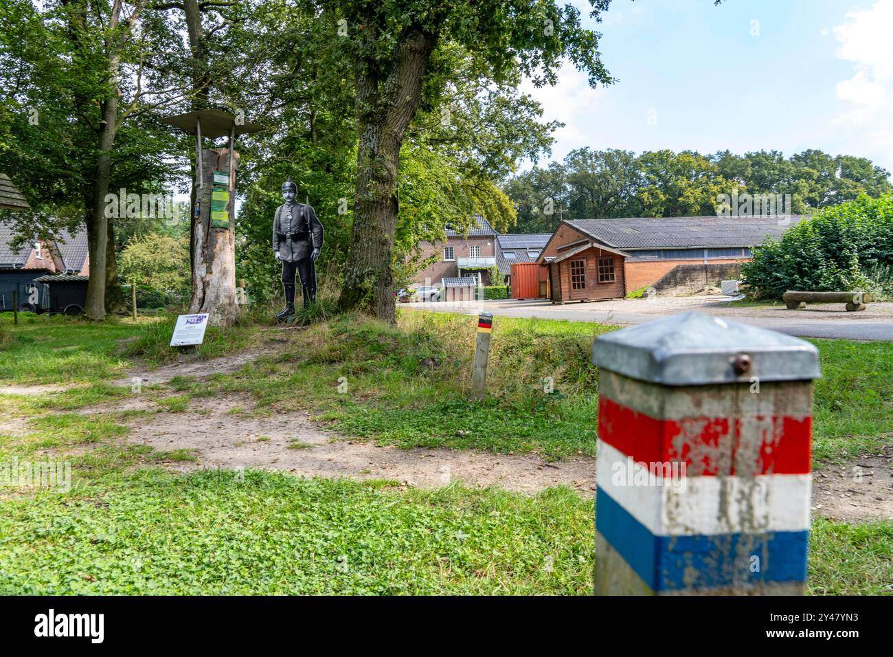 The so-called Green Border, at the former border crossing Grenzweg near ...