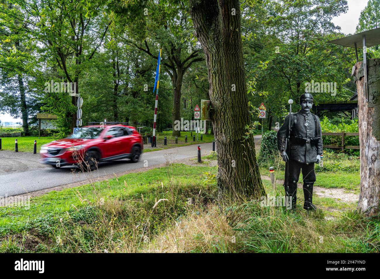 The so-called Green Border, at the former border crossing Grenzweg near ...
