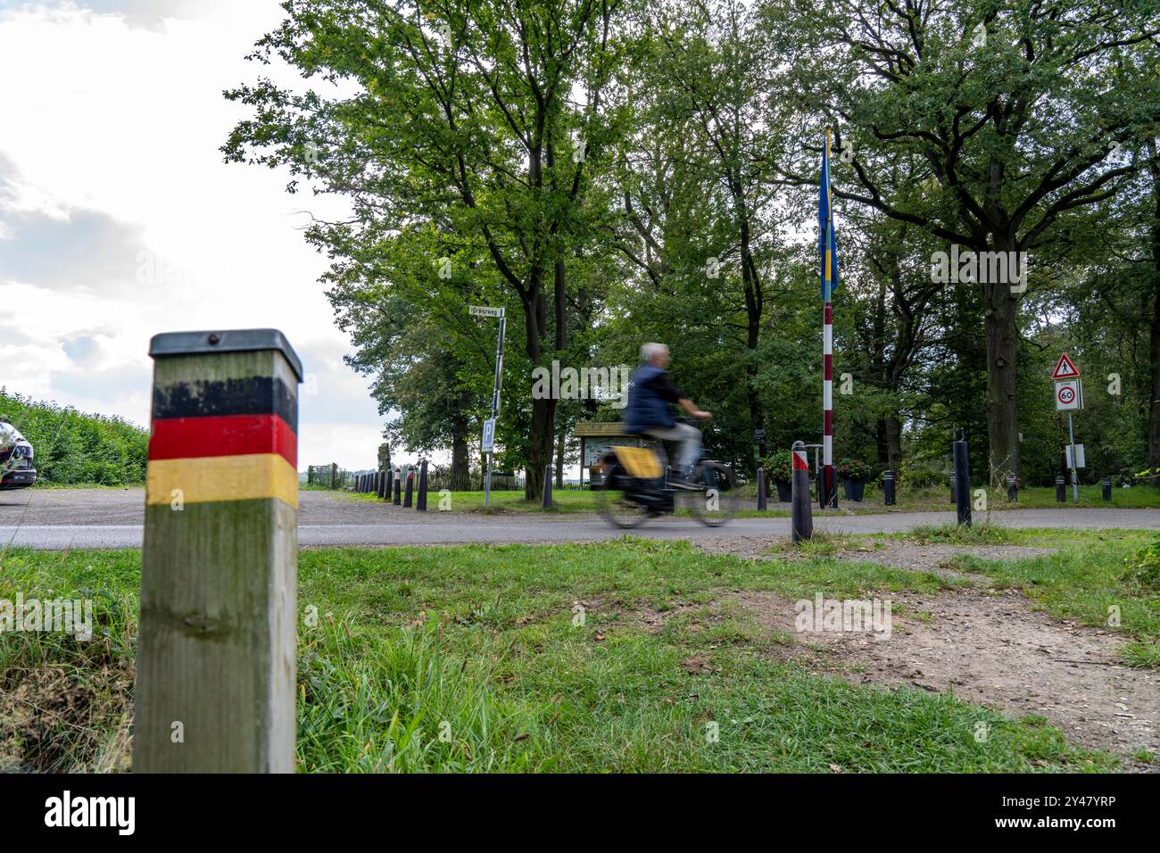 The so-called Green Border, at the former border crossing Grenzweg near ...