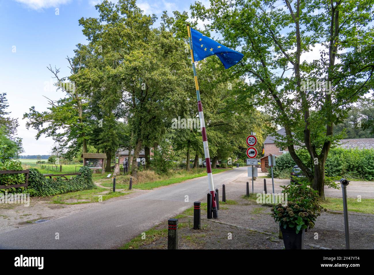 The so-called Green Border, at the former border crossing Grenzweg near ...