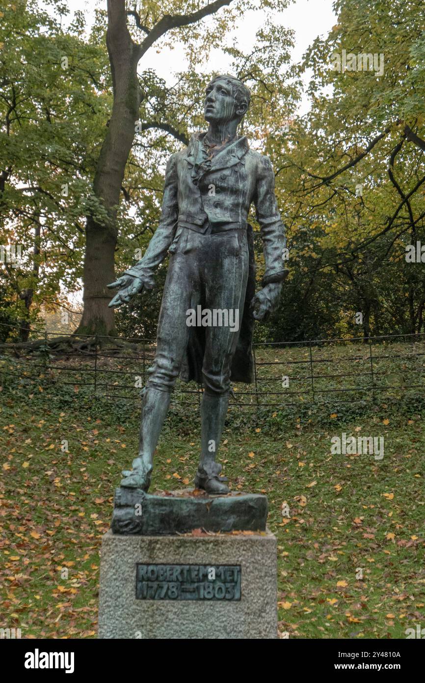 Robert Emmet statue in Saint Stephen's Green Dublin Ireland Stock Photo ...