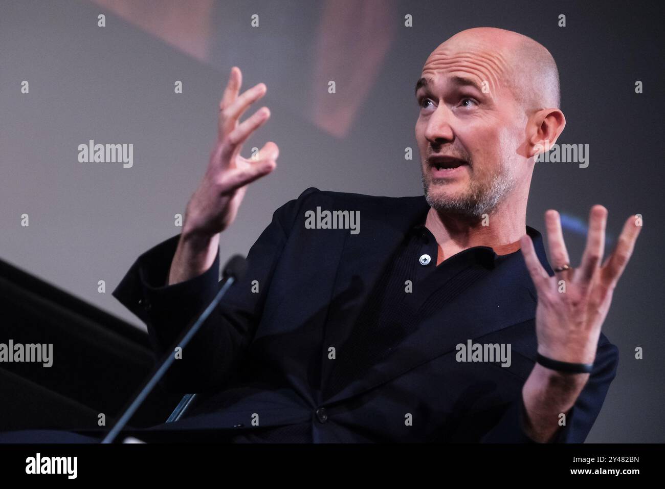 London, UK. 16th Sep, 2024. James Watkins on stage at Mark Kermode in ...