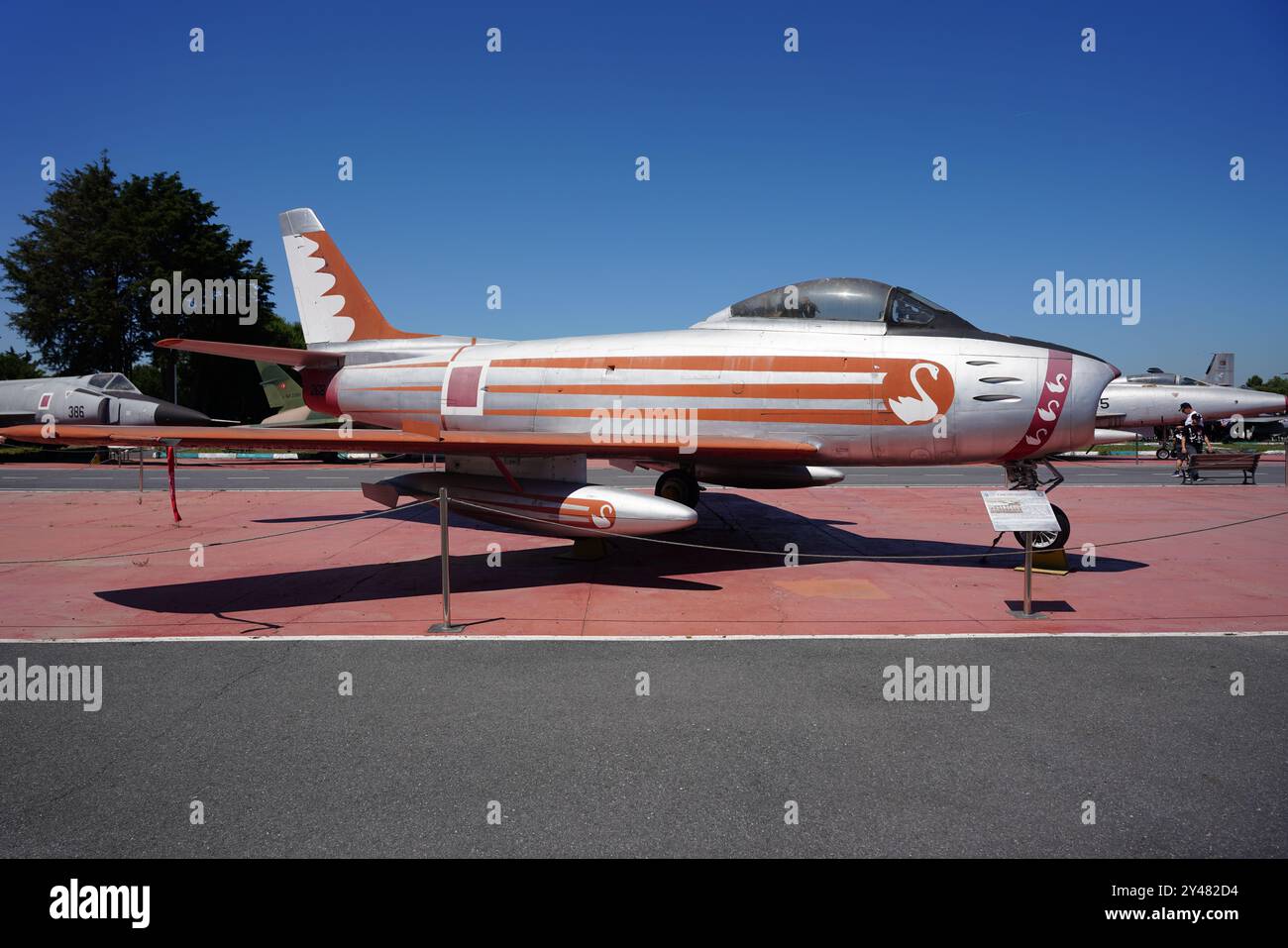 ISTANBUL, TURKIYE - JUNE 01, 2024: Turkish Air Force North American F ...