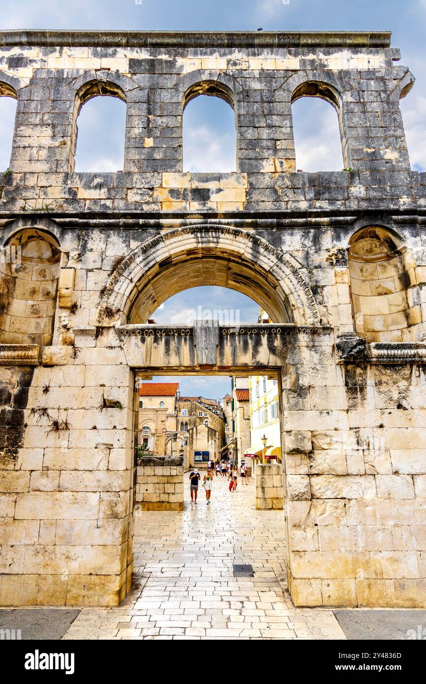 Silver Gate, historic 4th century entrance to Diocletian's Palace ...