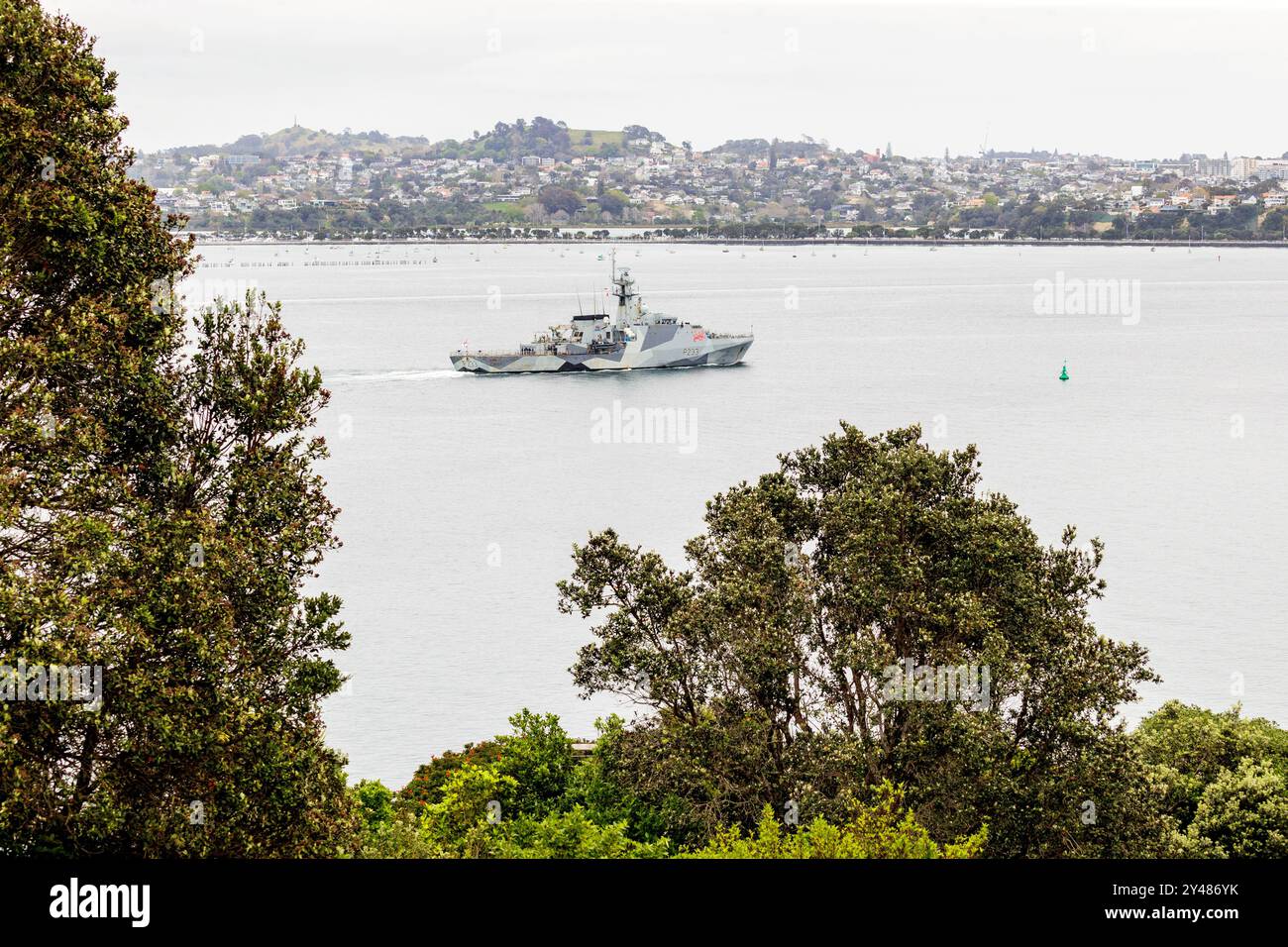 HMS Tamar, a Batch 2 River-class offshore patrol vessel of the Royal ...