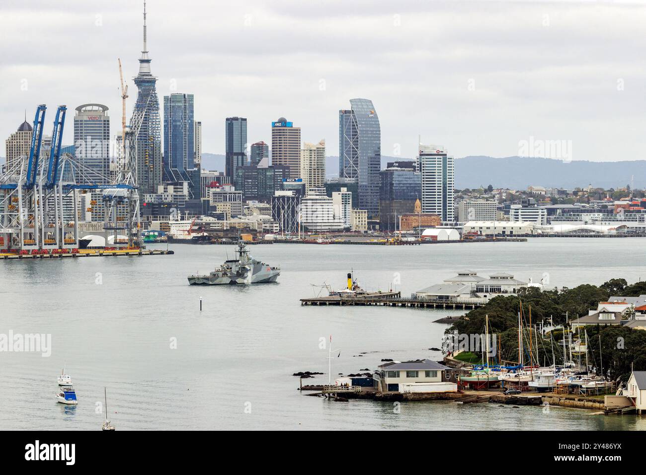 HMS Tamar, a Batch 2 River-class offshore patrol vessel of the Royal ...