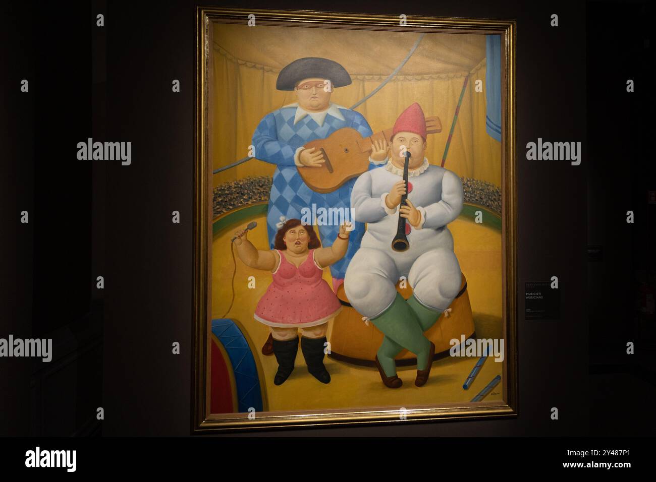 Rome, Italy. 16th Sep, 2024. "Musicians" by Fernando Botero inside the ...