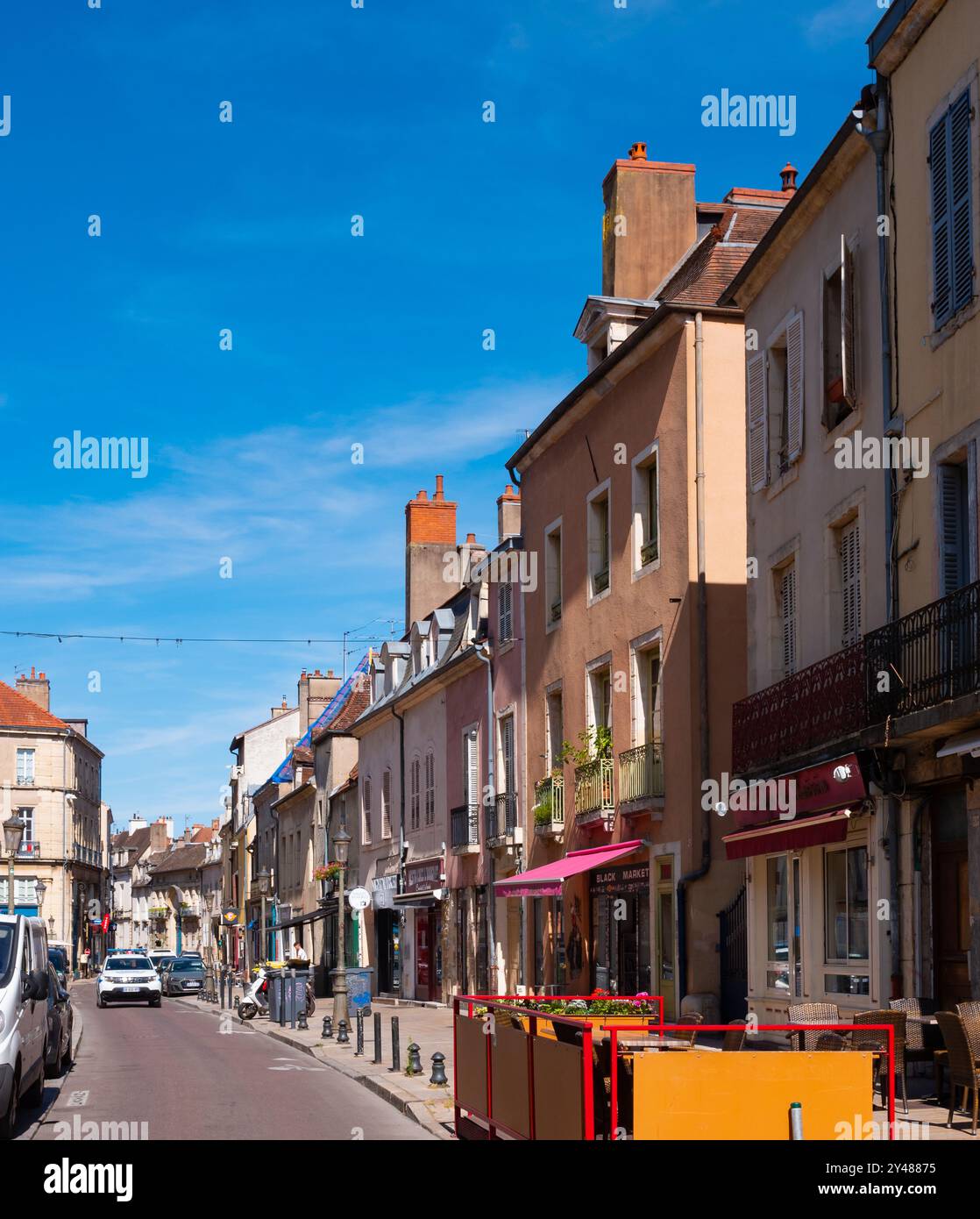Traditional buildings in the Old Town of Dijon, France Stock Photo - Alamy