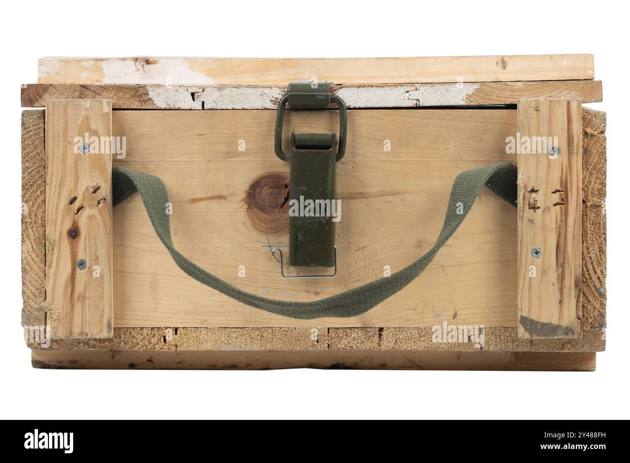 Ammunition crate isolated on white background Stock Photo - Alamy