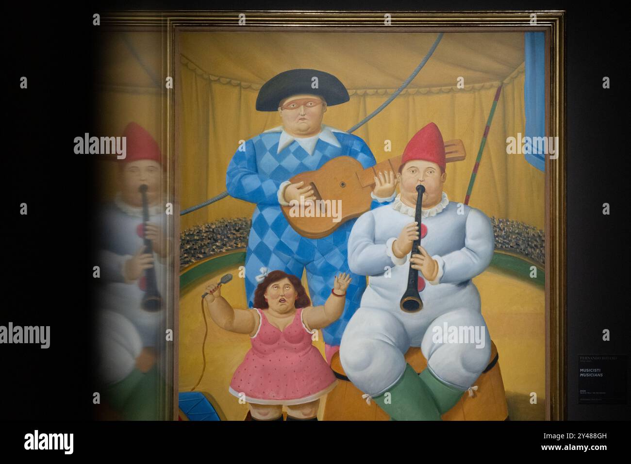 Rome, Italy. 16th Sep, 2024. A detail of ''Musicians'' by Fernando ...