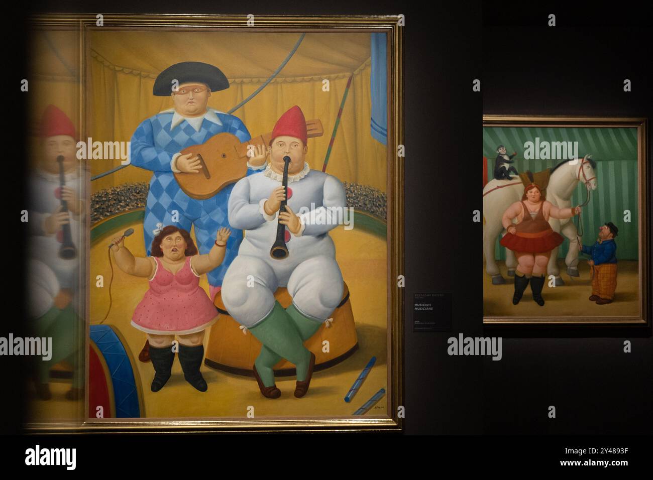 Rome, Italy. 16th Sep, 2024. "Musicians" by Fernando Botero inside the ...