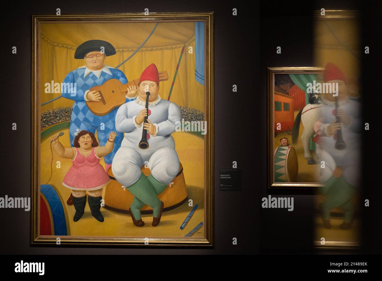 Rome, Italy. 16th Sep, 2024. "Musicians" by Fernando Botero inside the ...