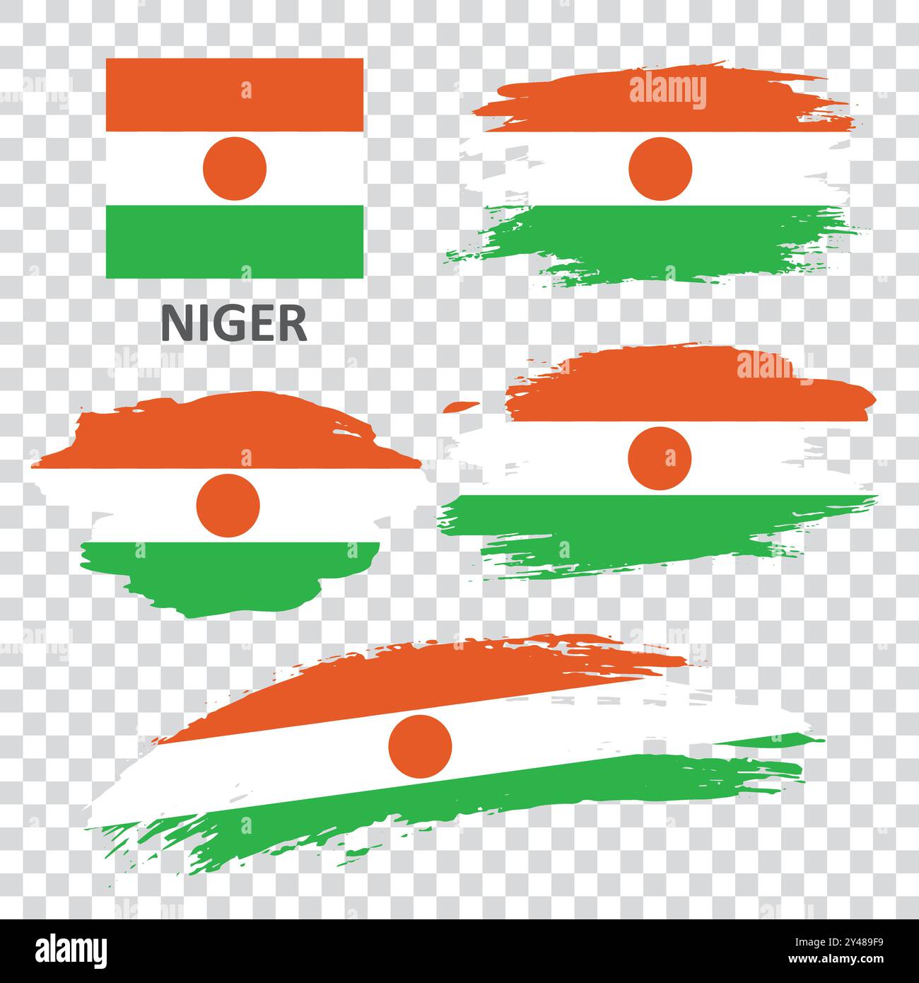 Set flags of Niger Stock Vector Image & Art - Alamy