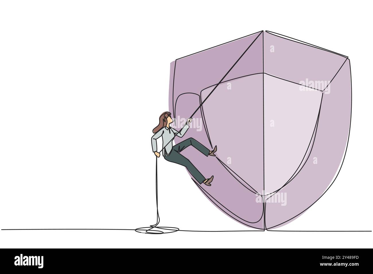 Woman silhouette alone danger Cut Out Stock Images & Pictures - Alamy