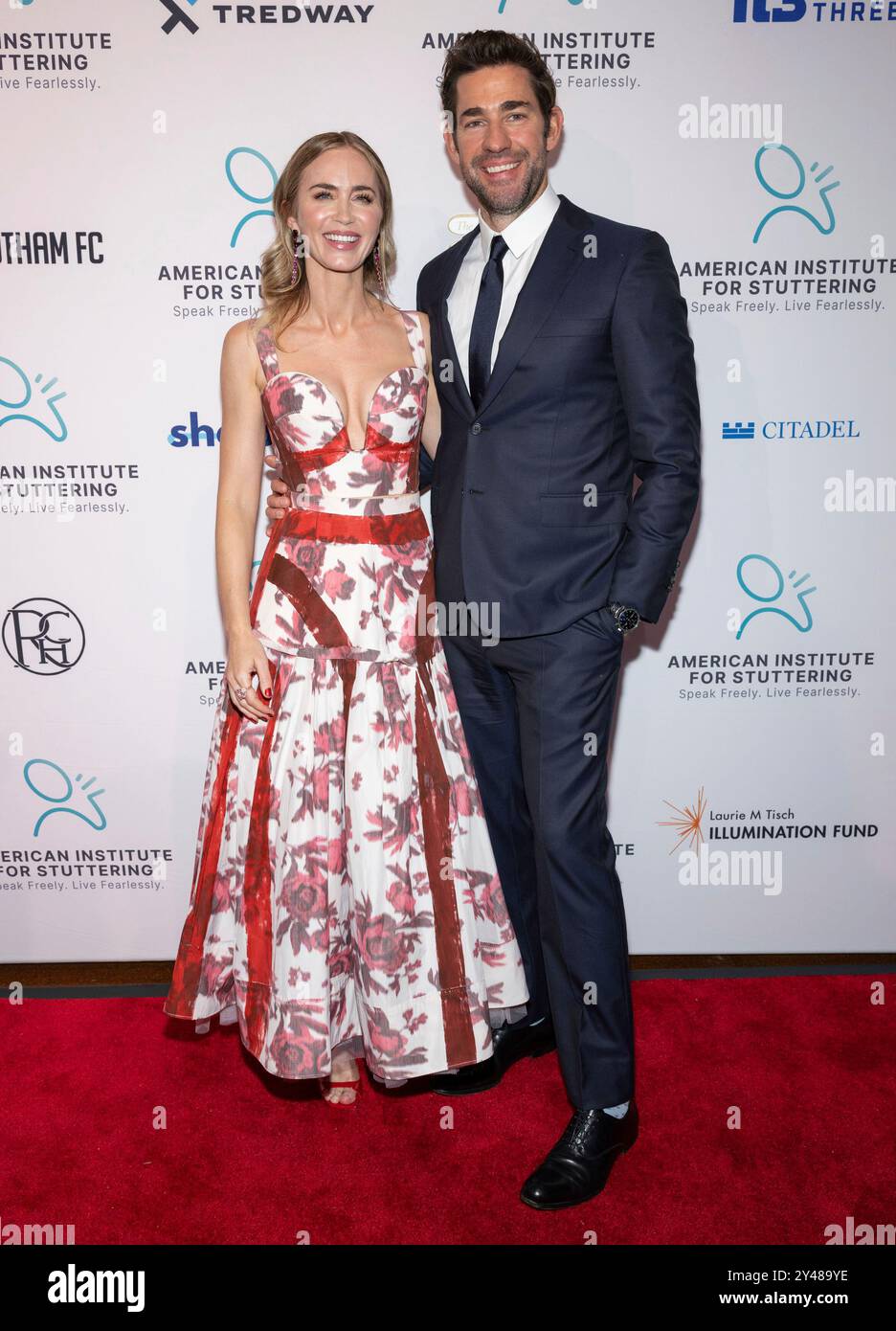 Emily Blunt, left, and John Krasinski attend the American Institute for ...