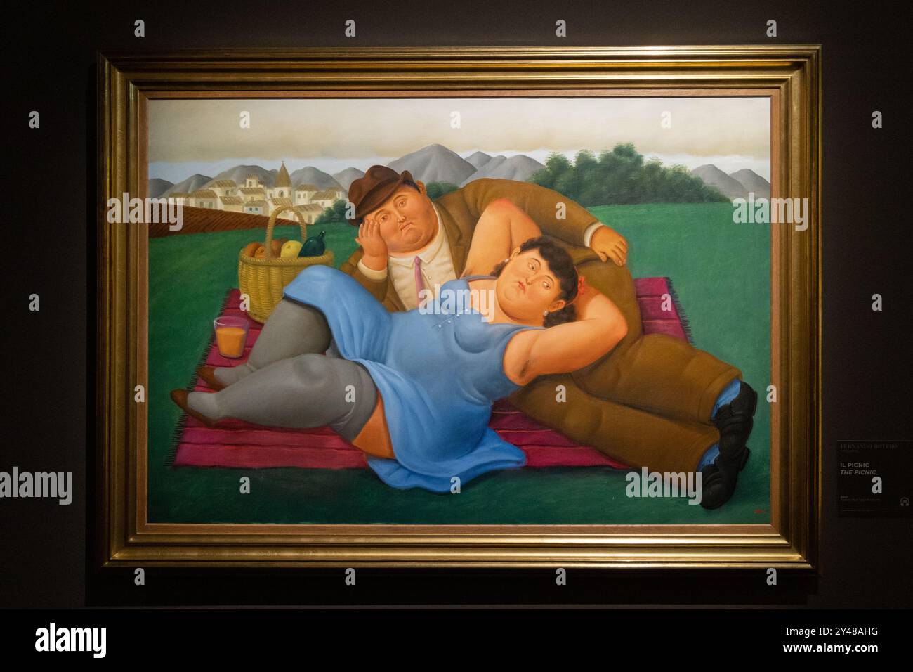 "The Picnic" by Fernando Botero inside the exhibition "Fernando Botero ...