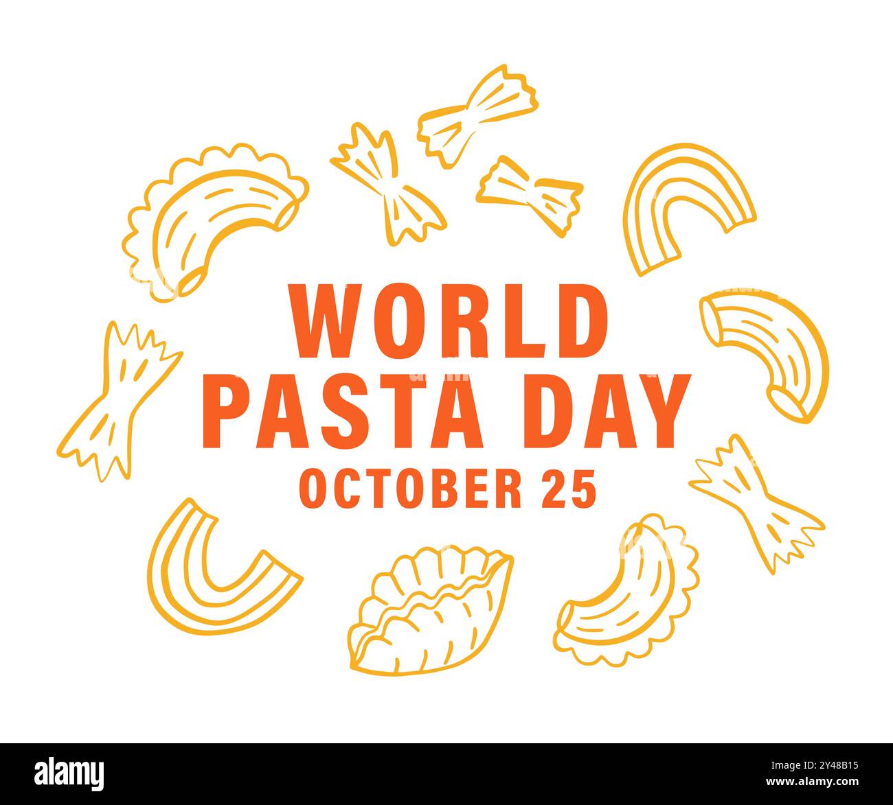 World Pasta Day Stock Vector Image & Art - Alamy