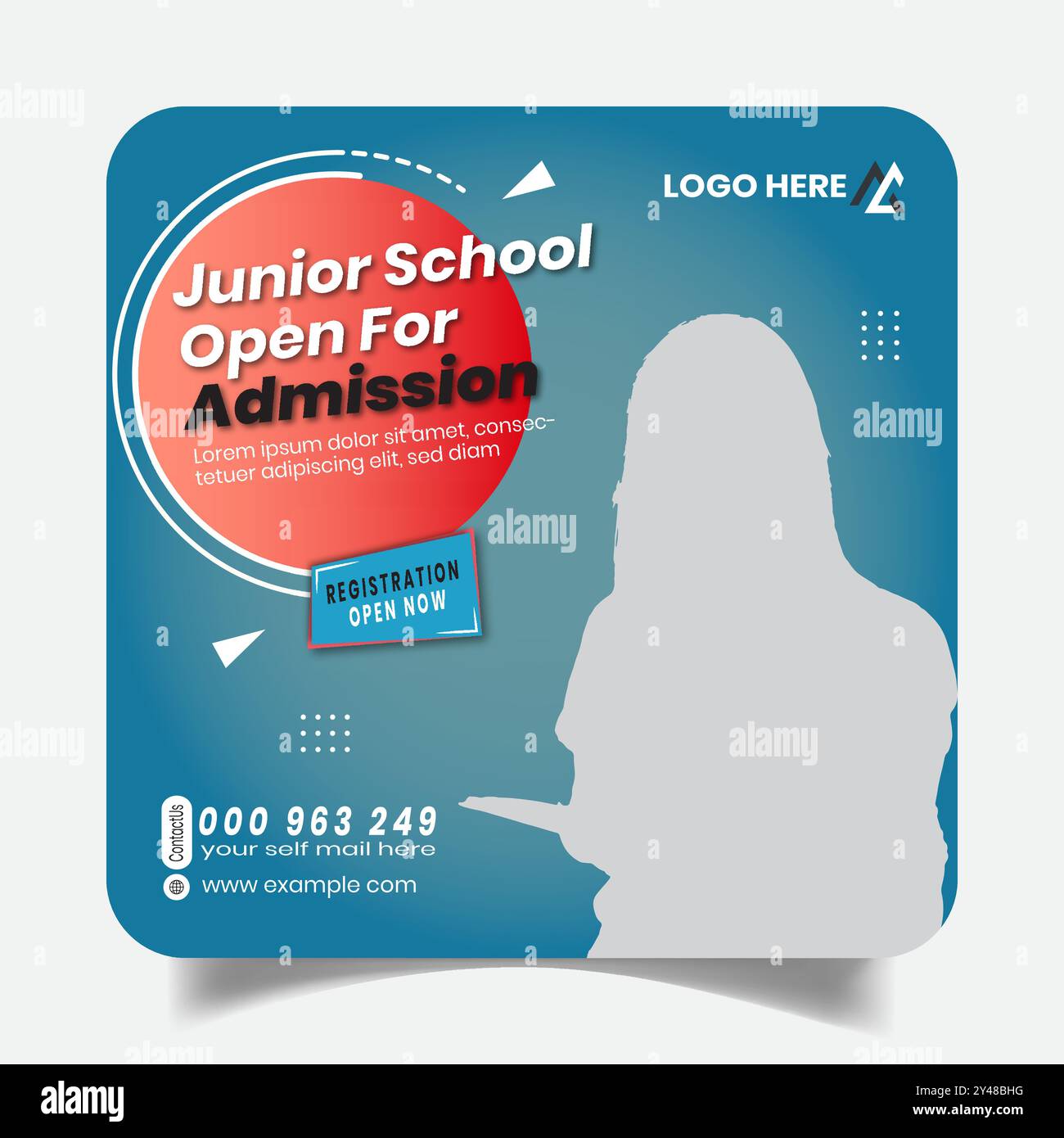 Luxury Modern School Social Media Post Design Stock Vector Image & Art ...