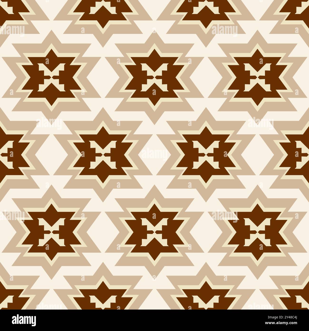 Southwestern Aztec Seamless Pattern. Navajo Print Stock Vector Image ...