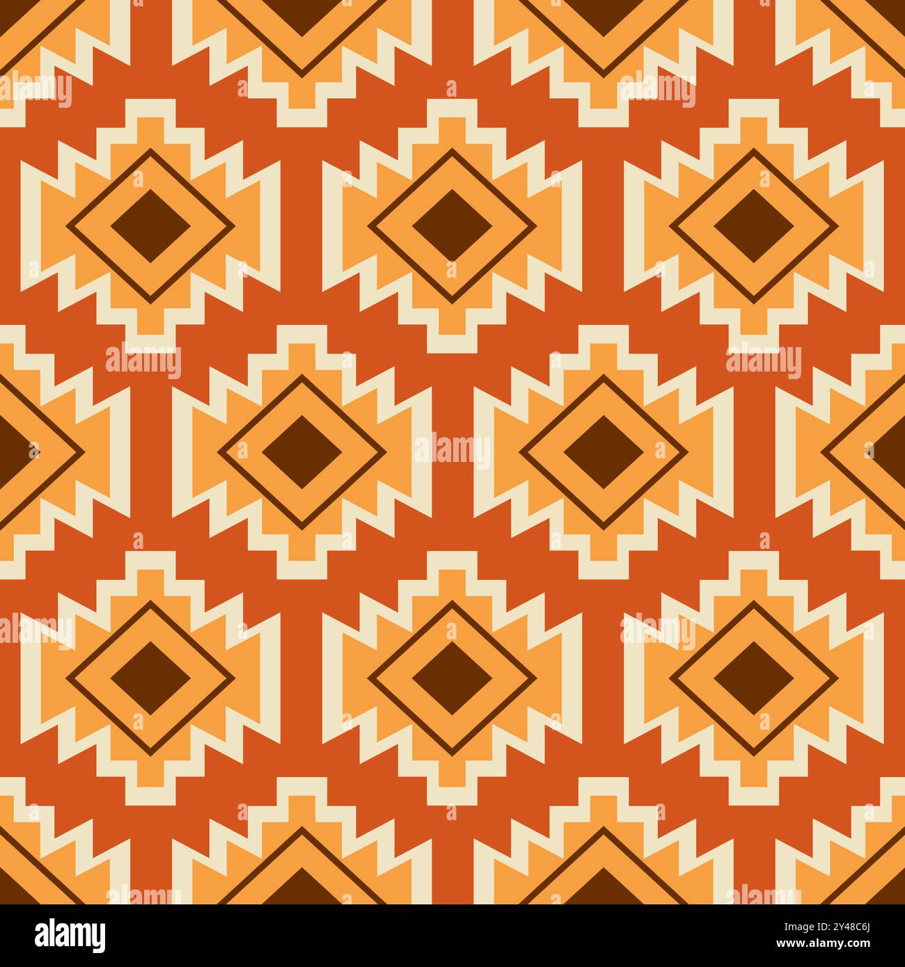 Southwestern Aztec Seamless Pattern. Navajo Print Stock Vector Image ...