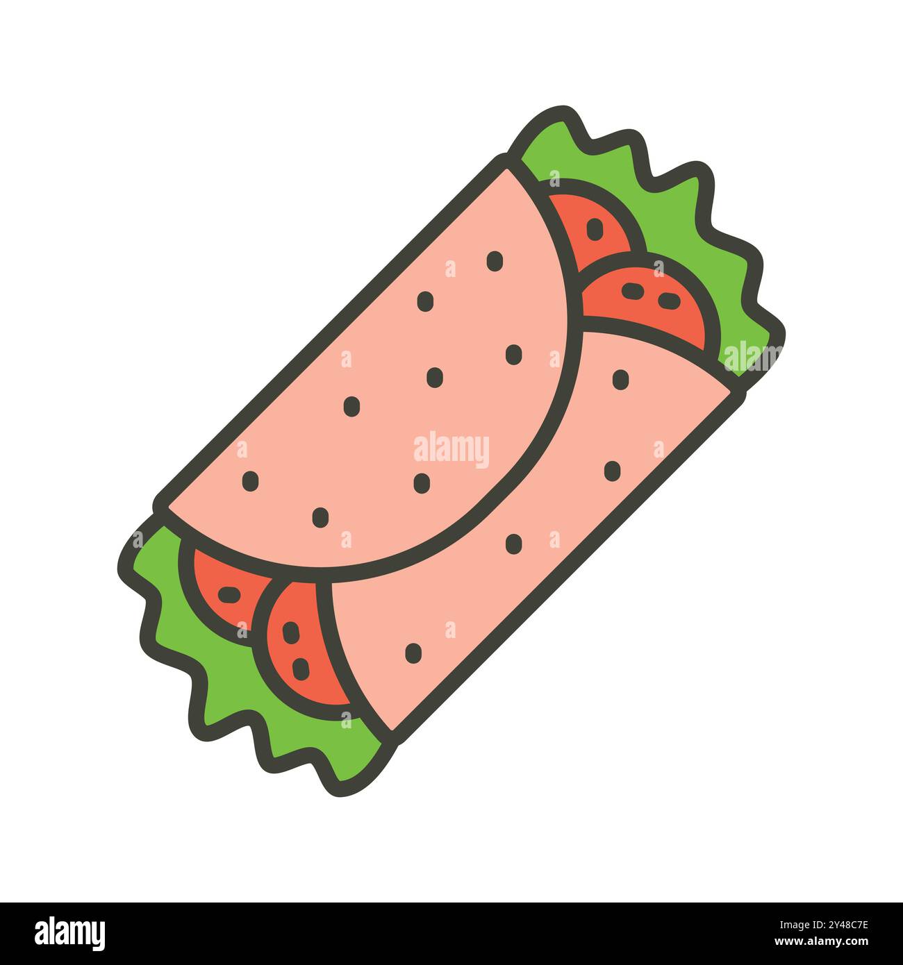 Get your hands on this carefully designed burrito icon, up for premium ...