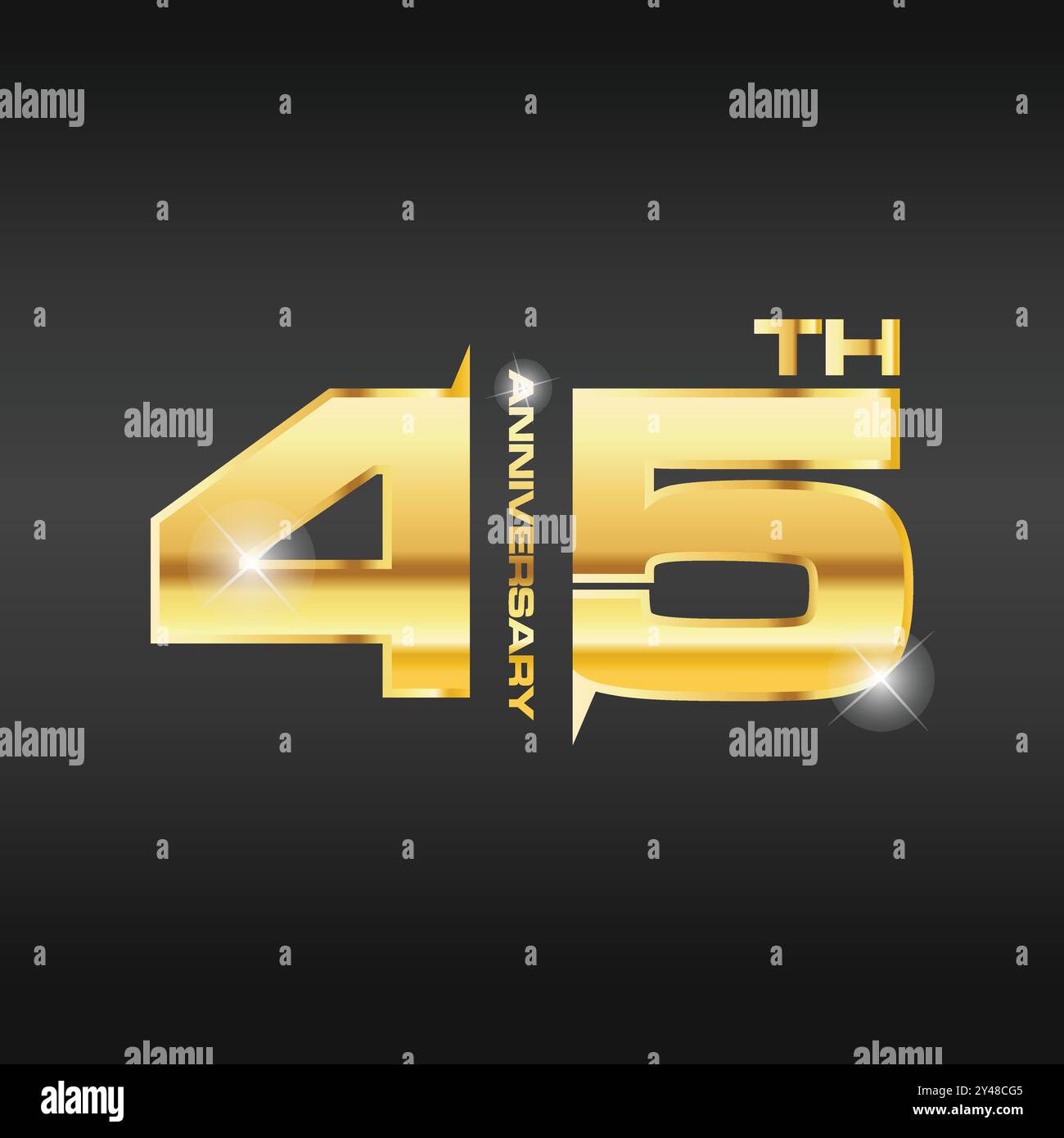 Happy birthday logo sign golden hi-res stock photography and images - Alamy