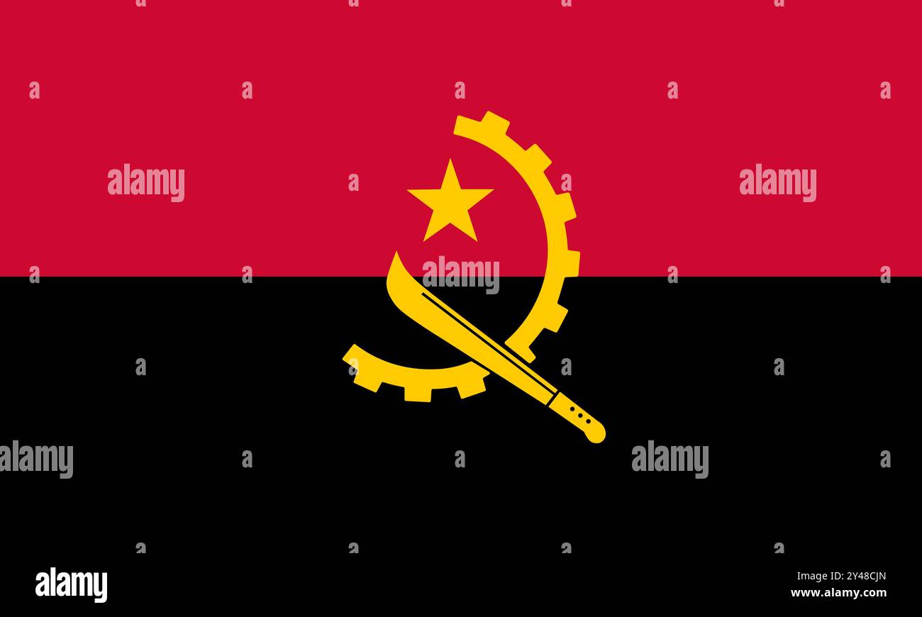 Angola flag national material design Stock Vector Image & Art - Alamy