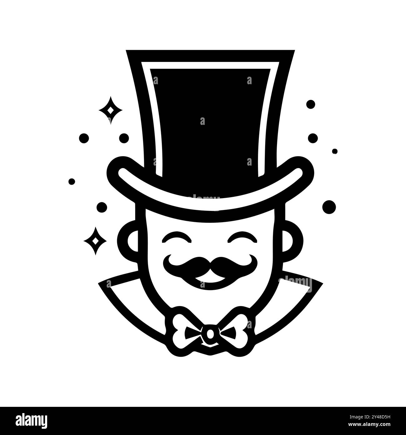 conjurer icon or modern line symbol. Vector line art and icon design ...