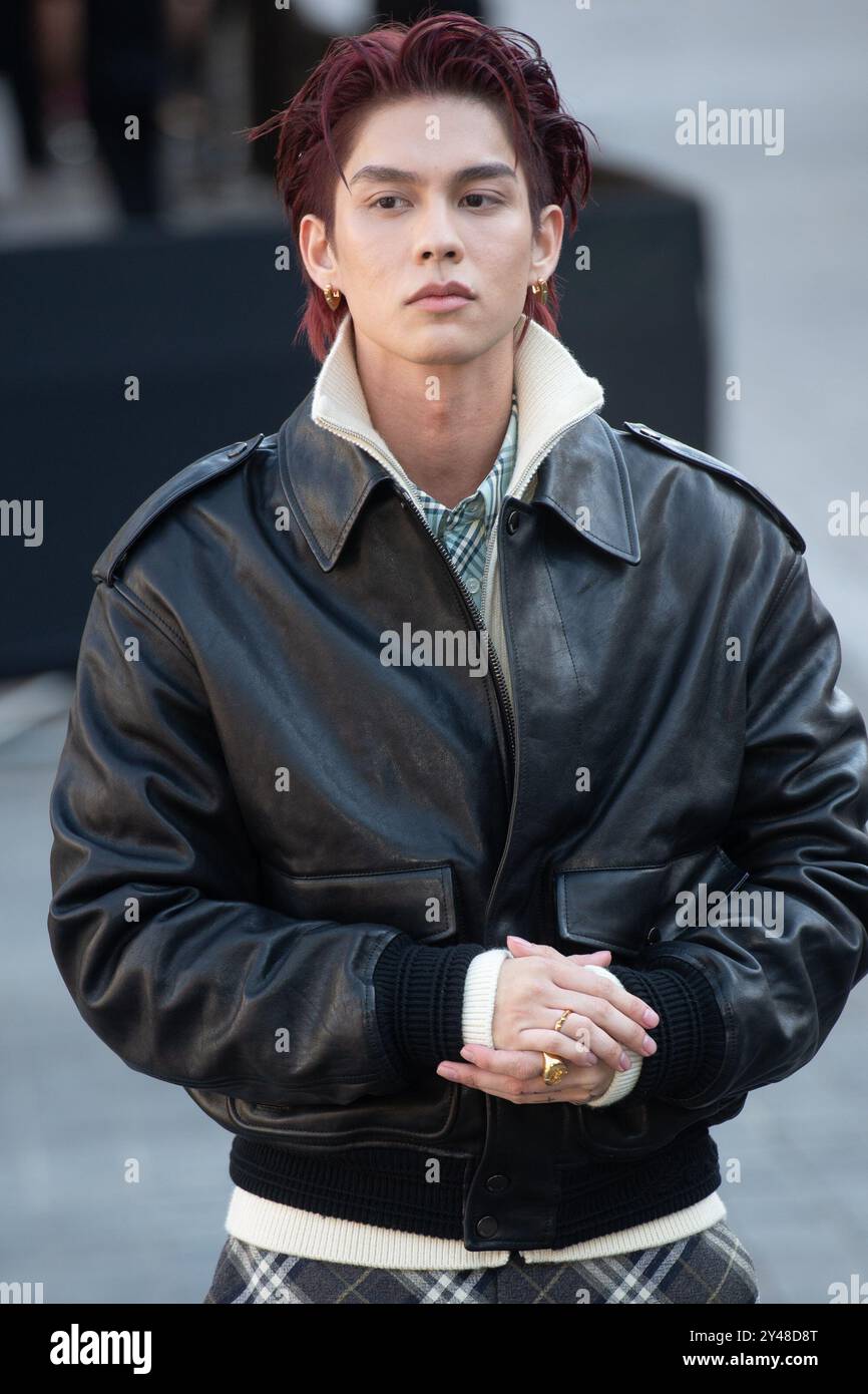 London, UK. 16 Sep, 2024. Pictured: Thai actor/singer Bright aka Vachirawit Chivaaree attends ...