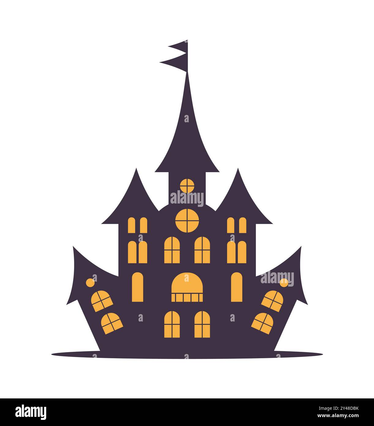 Old building windows on white Stock Vector Images - Alamy