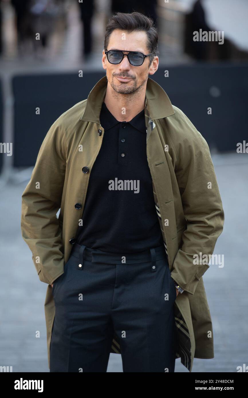 London, UK. 16 Sep, 2024. Pictured: David Gandy attends Burberry's SS25 ...