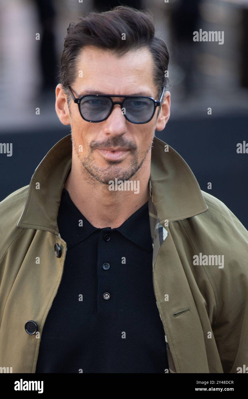 London, UK. 16 Sep, 2024. Pictured: David Gandy attends Burberry's SS25 ...