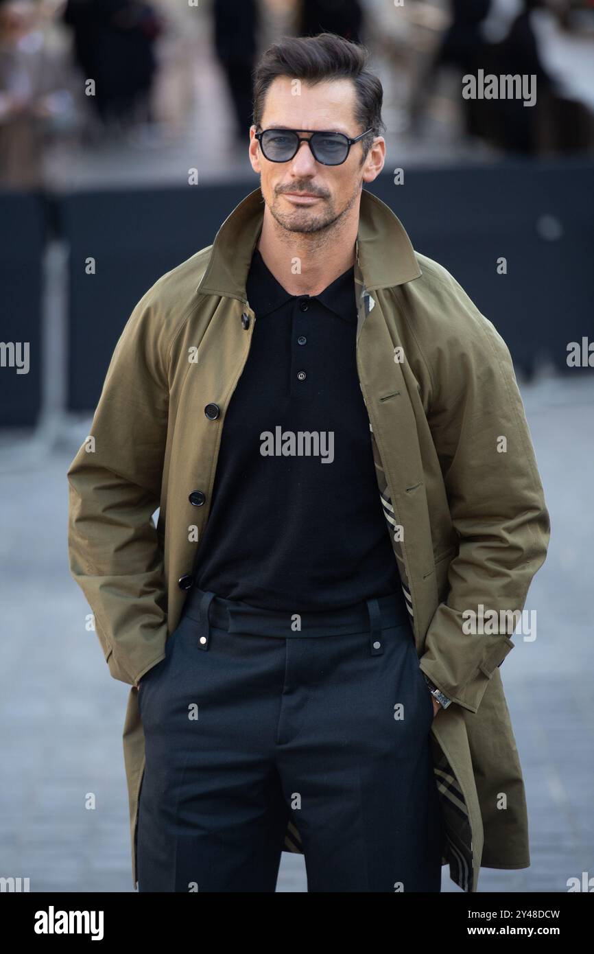 London, UK. 16 Sep, 2024. Pictured: David Gandy attends Burberry's SS25 ...