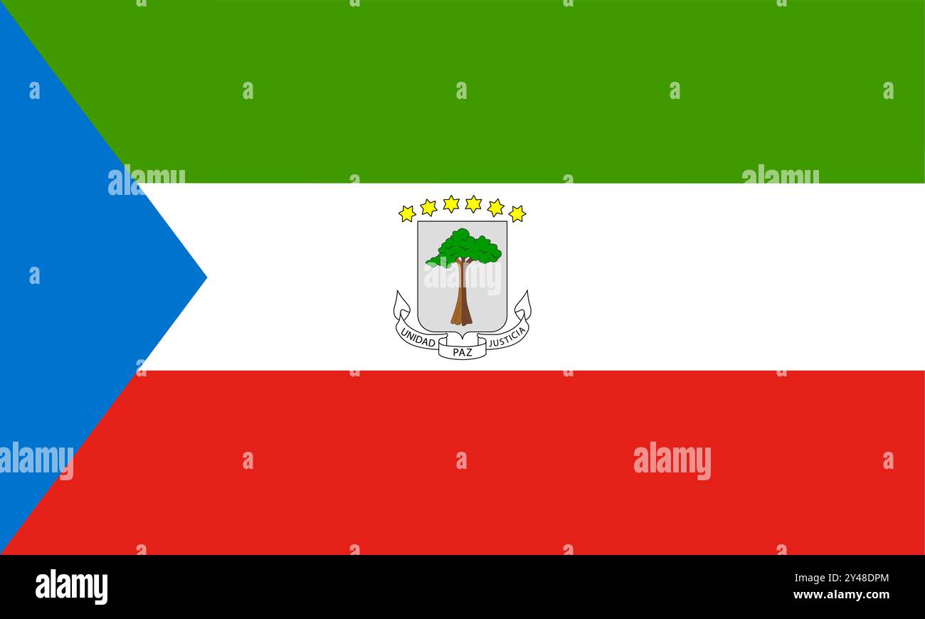 Equatorial Guinea flag national material design Stock Vector Image & Art - Alamy