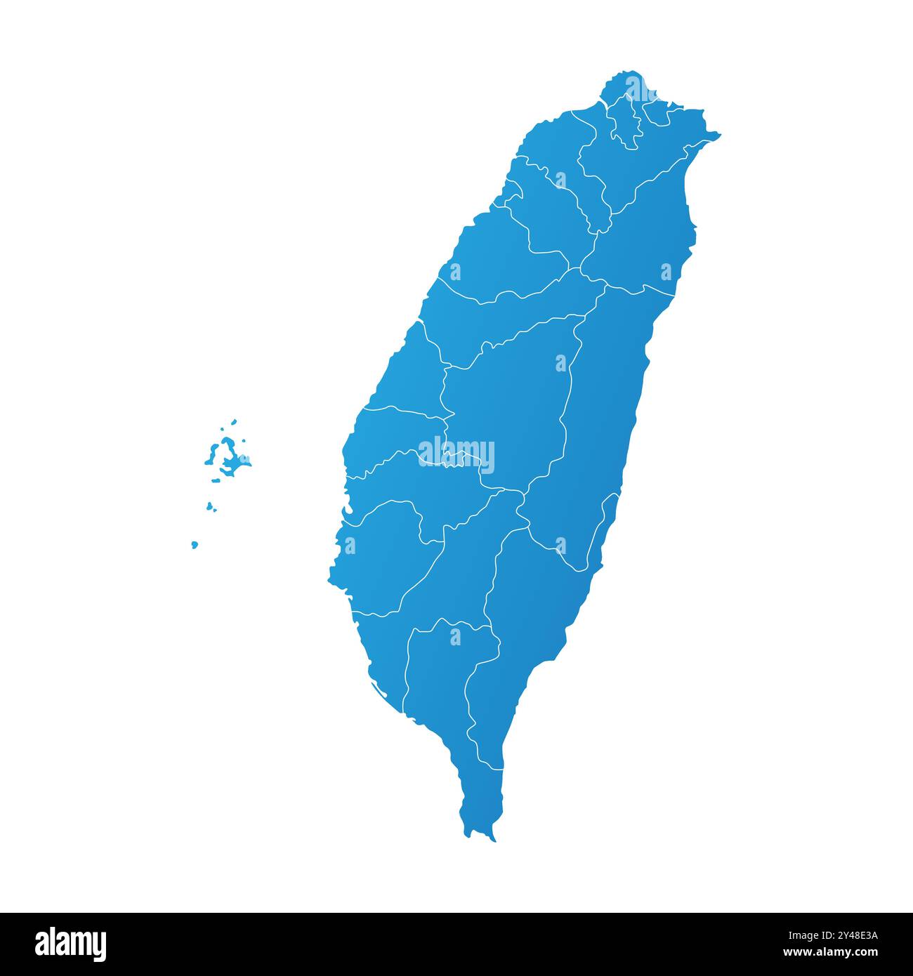 Taiwan district Country land Map Stock Vector Image & Art - Alamy