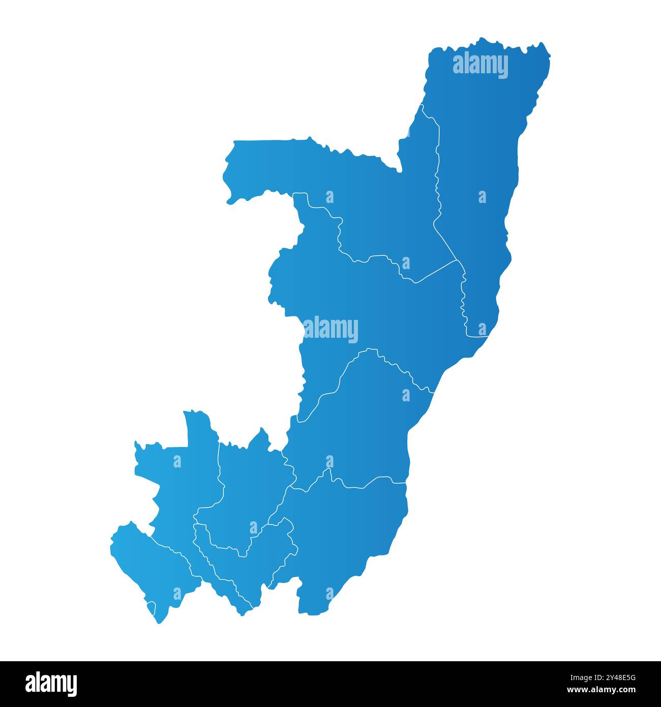 Republic of the Congo district Country land Map Stock Vector Image ...