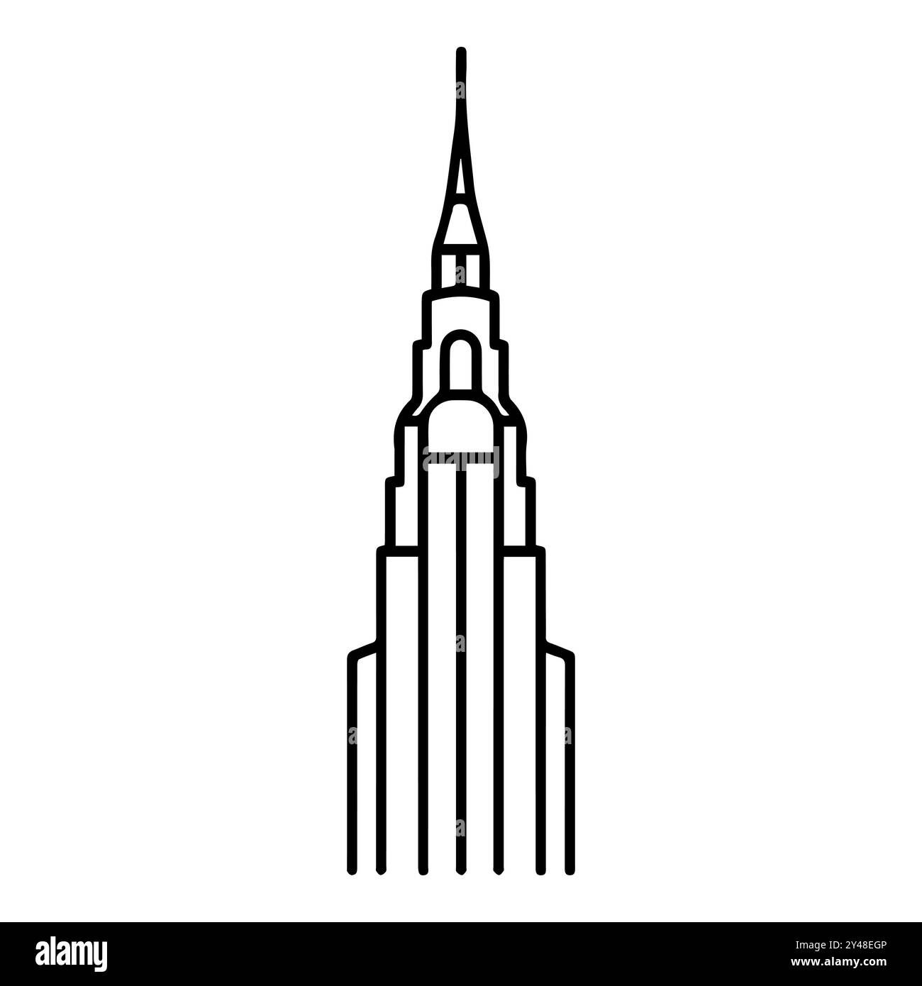 tower icon or modern line symbol. Vector line art and icon design with ...