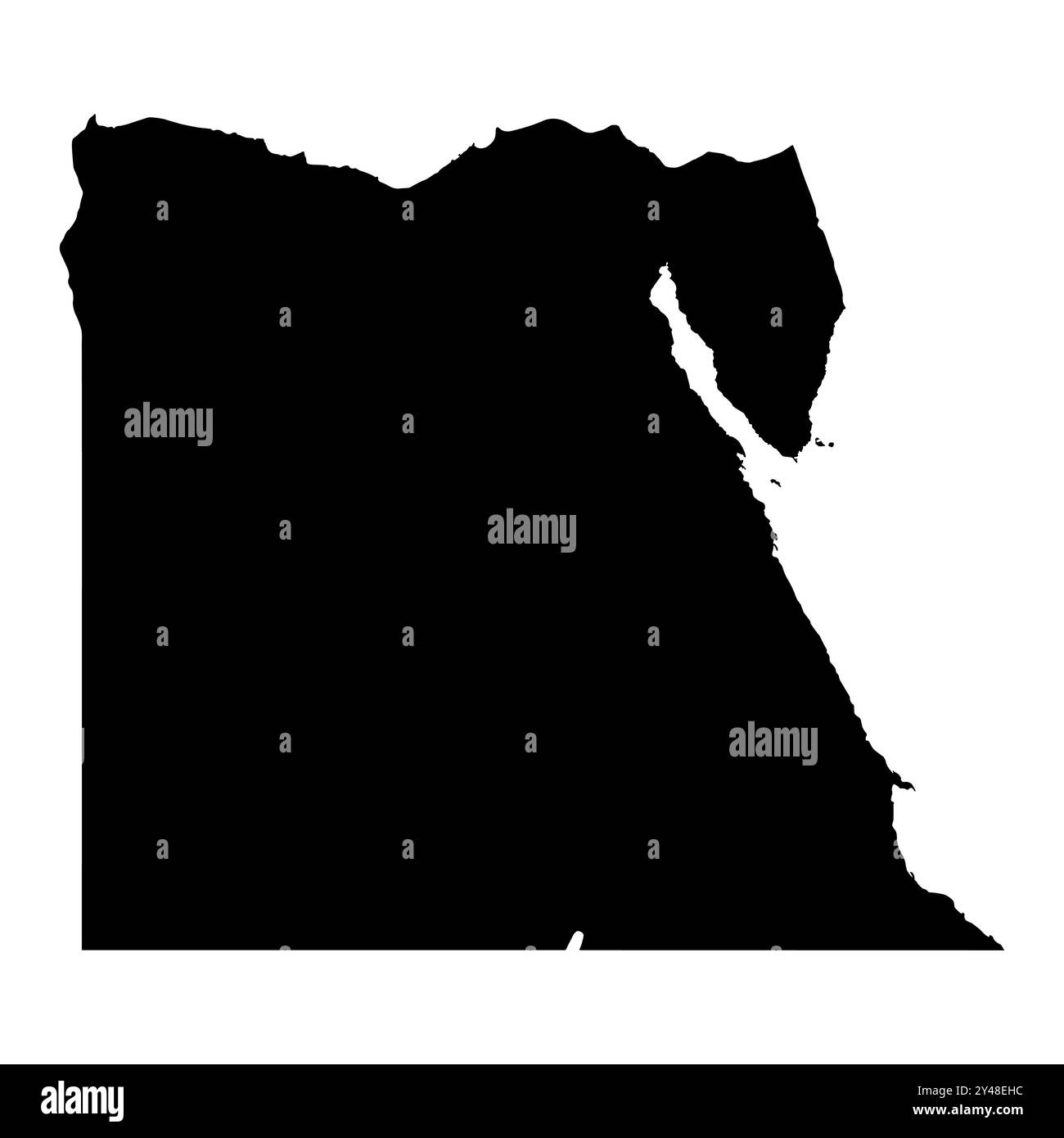 Silhouette of a Egypt Country land Map Stock Vector Image & Art - Alamy