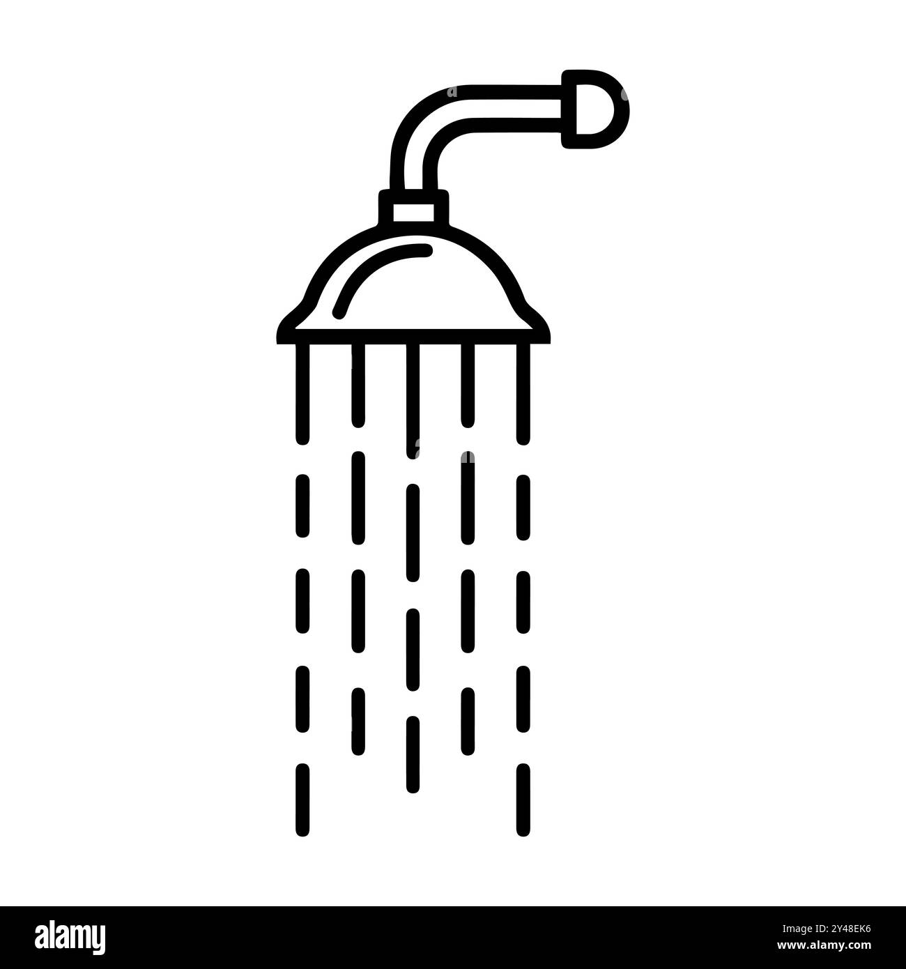 shower icon or modern line symbol. Vector line art and icon design with ...