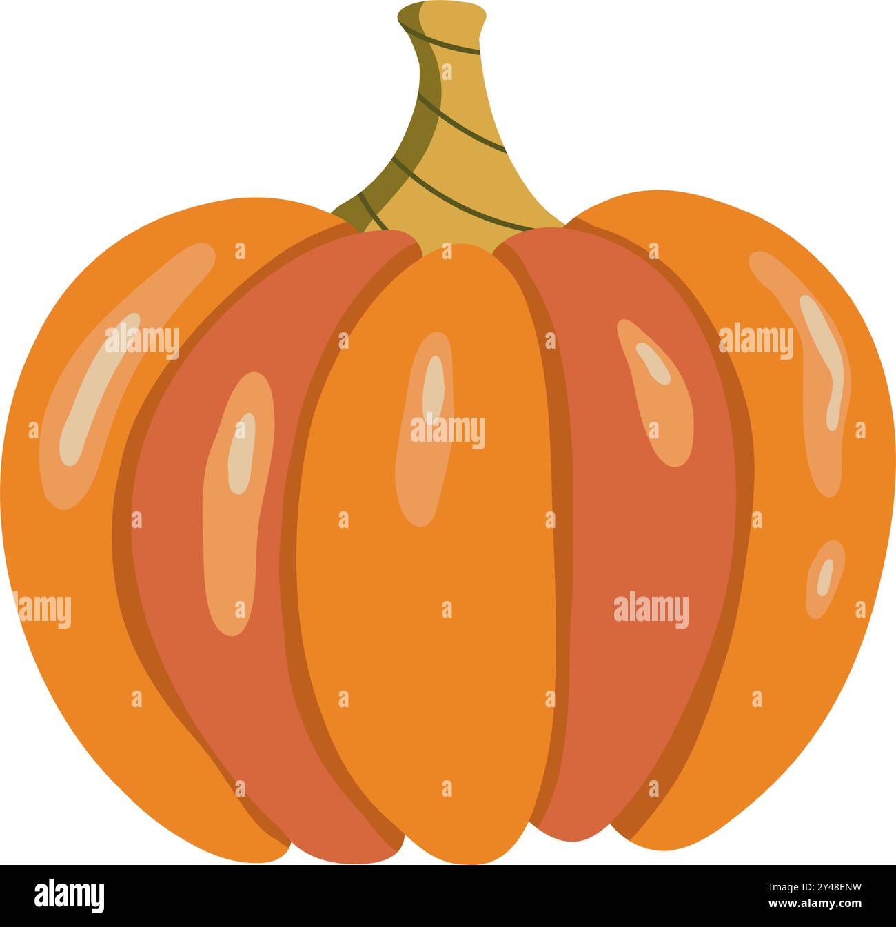 Harvest festival illustration. Vector illustration of fantasy pumpkin ...