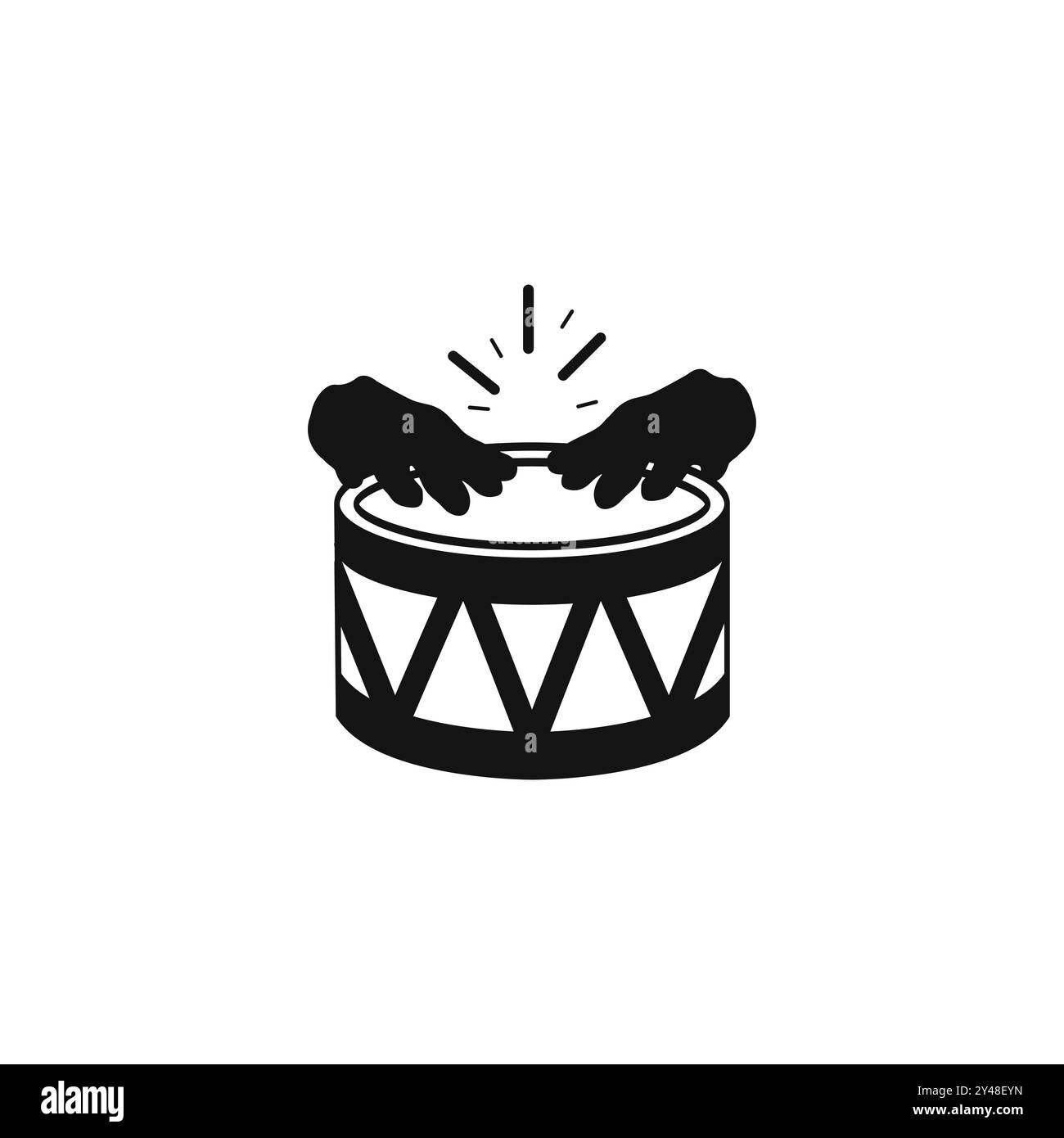 Set of hand drums. Folk instruments percussion vector. Acoustic drummer ...